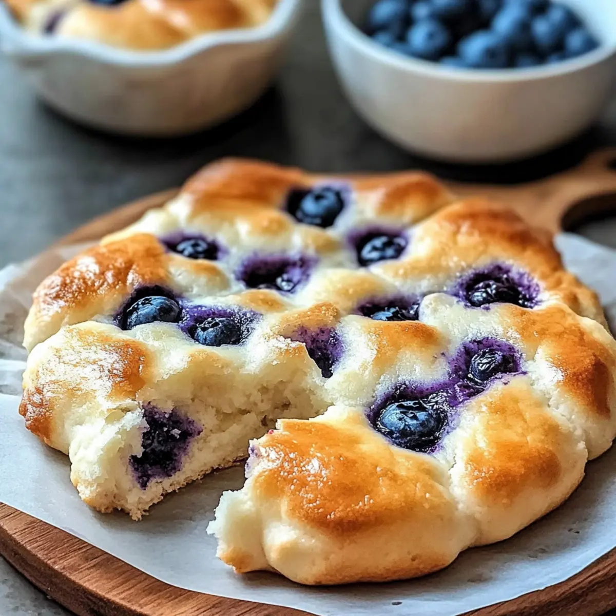 Irresistible Fluffy Cottage Cheese Blueberry Cloud Bread