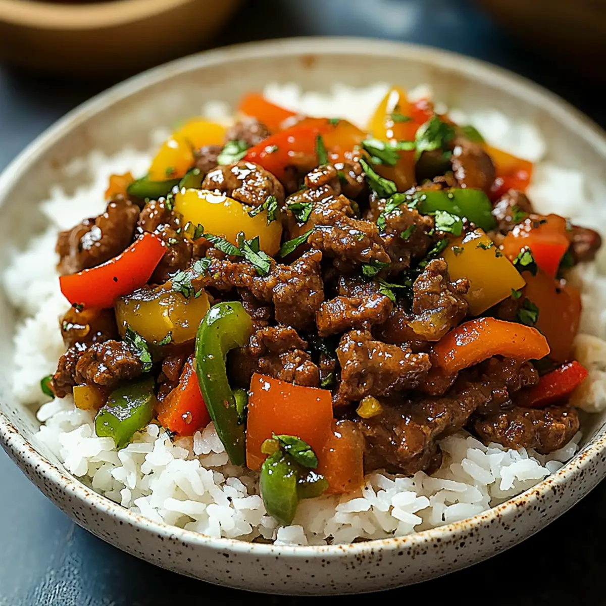 Easy Beef and Pepper Rice Bowl: A Delicious 30-Minute Meal